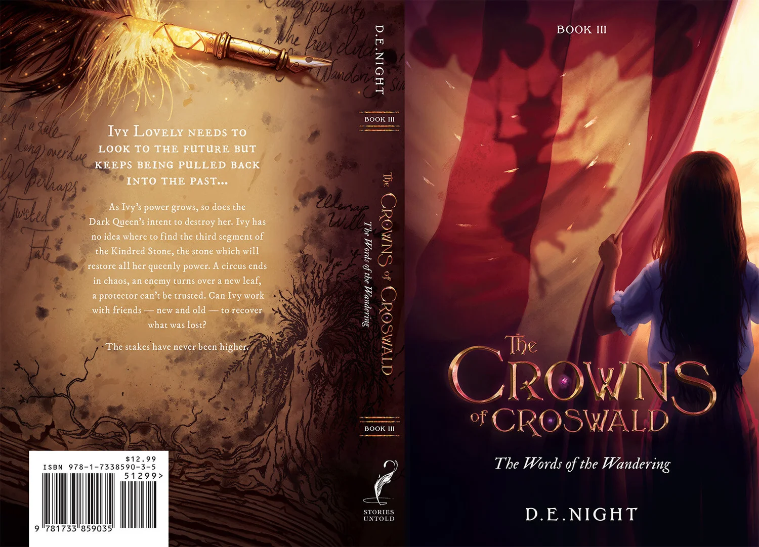 Crowns of Croswald "The words of the wandering" book cover — JoachimArt