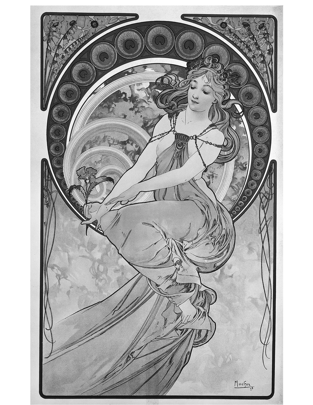 Alphonse Mucha Tattoo Forearm