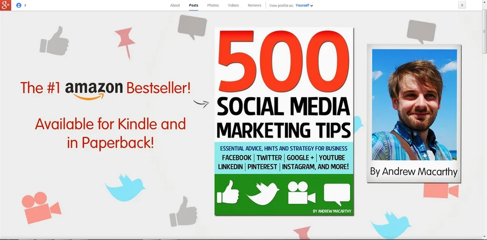 Google+ (Plus) Cover Photo Template PSD May 2013 | Photoshop Google+ ...