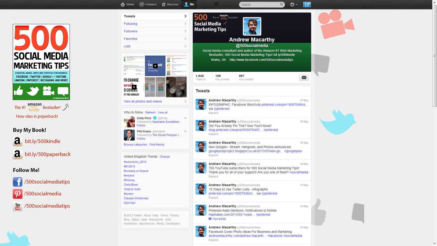 Twitter Background Template PSD 2014 | 1920 x 1200 Photoshop Download ...