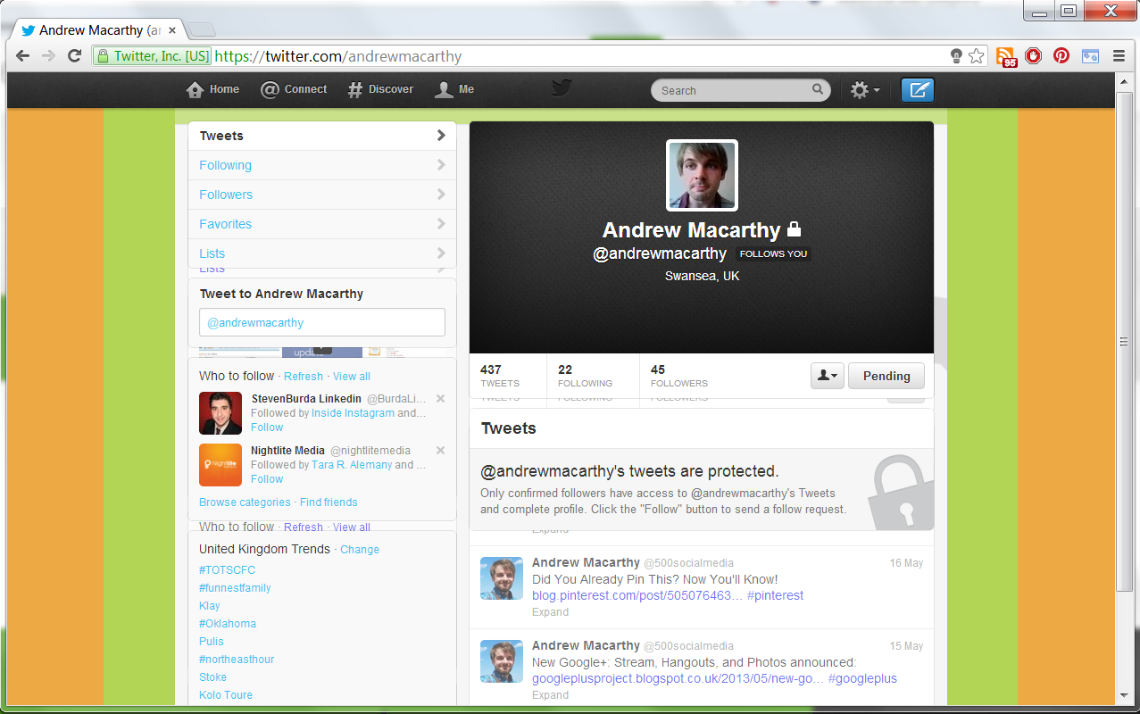 Twitter Background Template PSD 2014 | 1920 x 1200 Photoshop Download ...