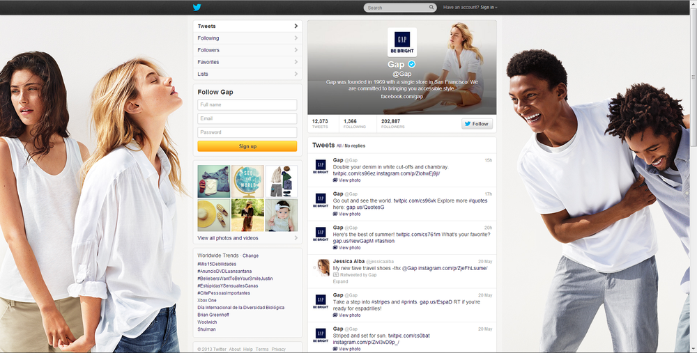 Case Study: Top Brands' Twitter Background Design Fails — Andrew ...