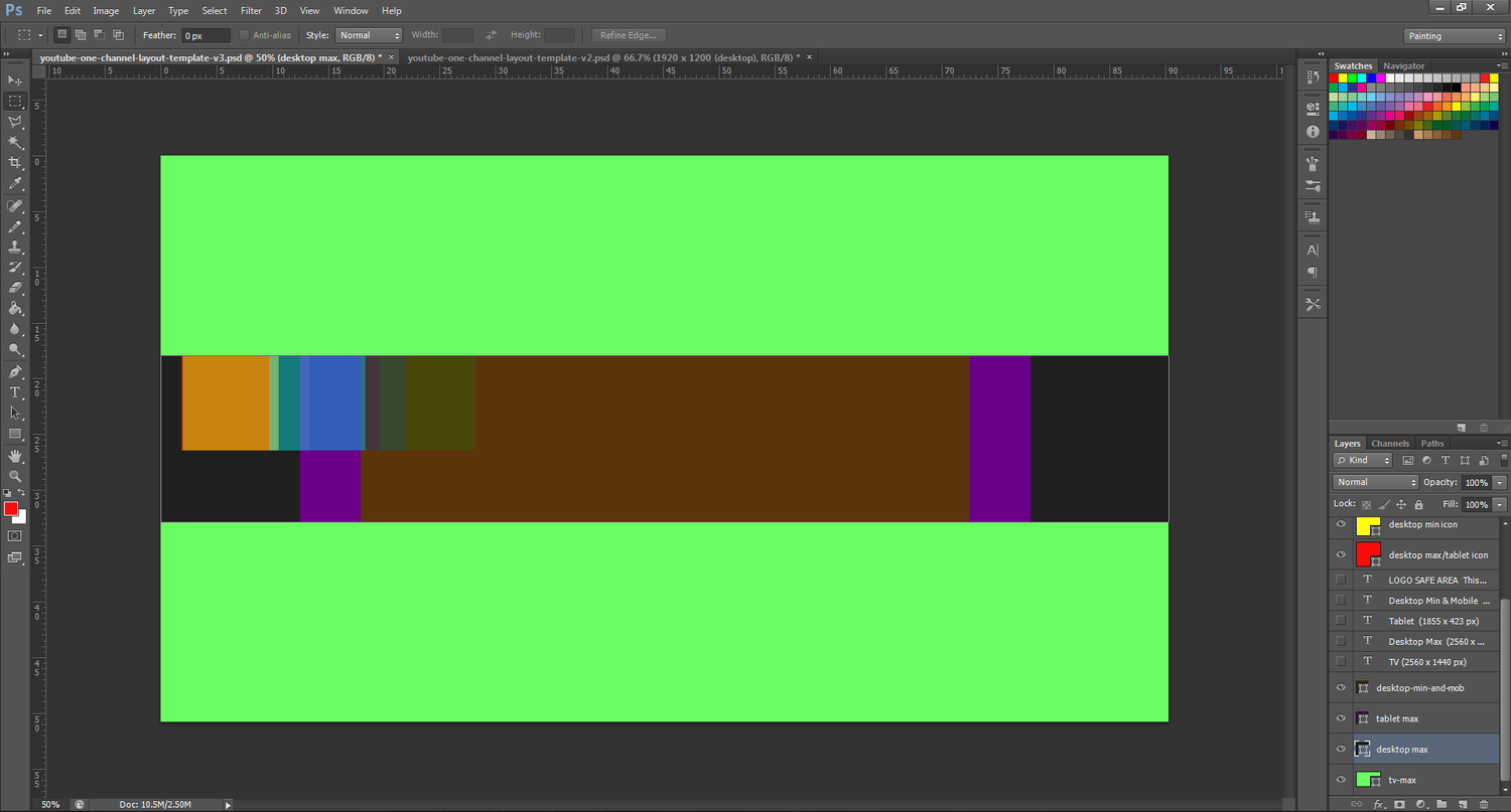 YouTube Cover Art Template PSD | 2560 x 1440 Photoshop, GIMP — Andrew ...