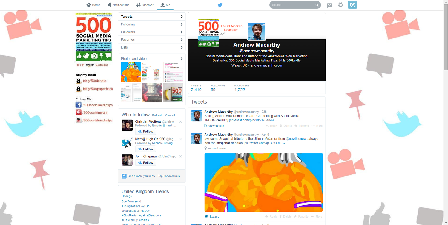 Twitter Header Image Template PSD | 1920 x 1200 Photoshop (New Design ...