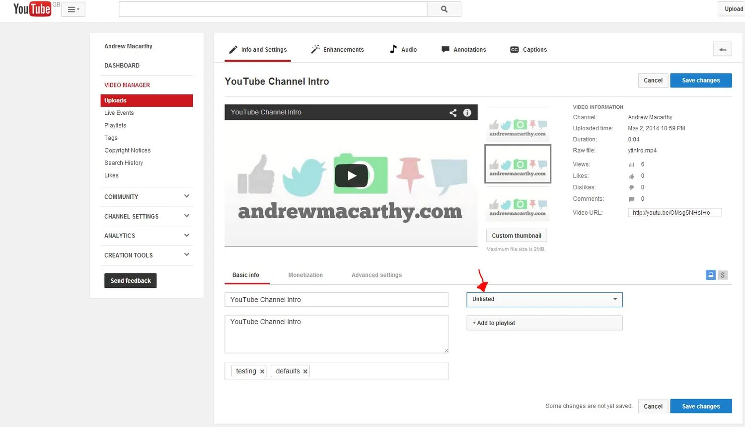 How to Make A YouTube Video Intro for Free | Branded YouTube Video ...