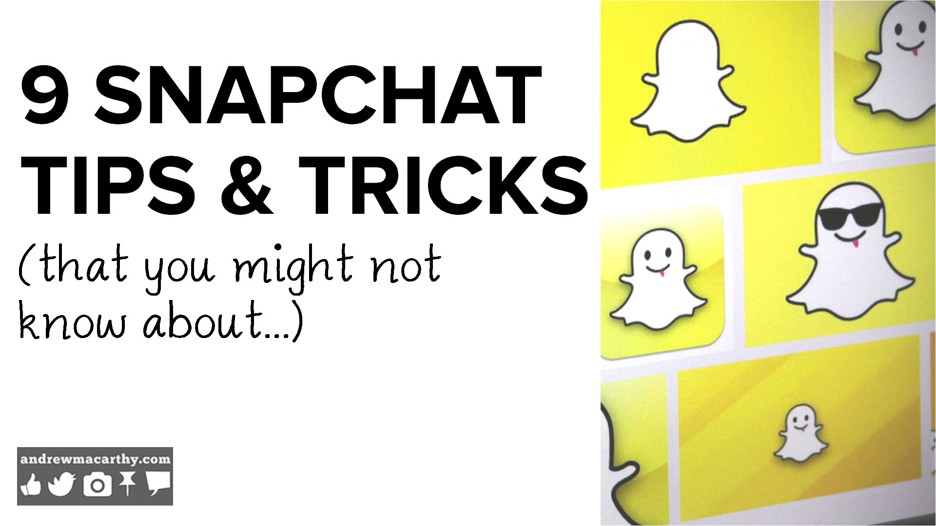 9 Snapchat Tips and Tricks You Might Not Know About 2014 | Snapchat Hidden Secrets — Andrew ...
