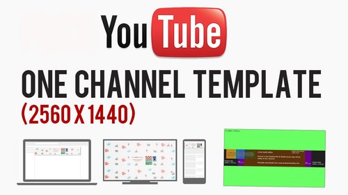 YouTube Cover Art Template PSD | 2560 x 1440 Photoshop, GIMP — Andrew ...