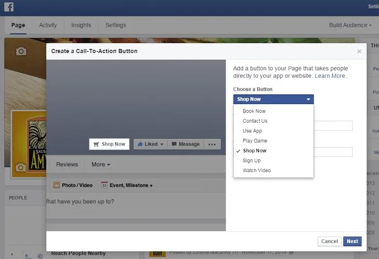 NEW Facebook Page Cover Photo Call to Action Button - Examples and Best ...