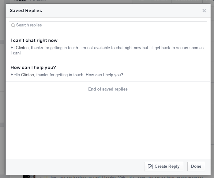 How to Use Facebook Saved Replies to Answer Customer Messages in Record ...