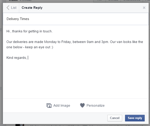 How to Use Facebook Saved Replies to Answer Customer Messages in Record ...
