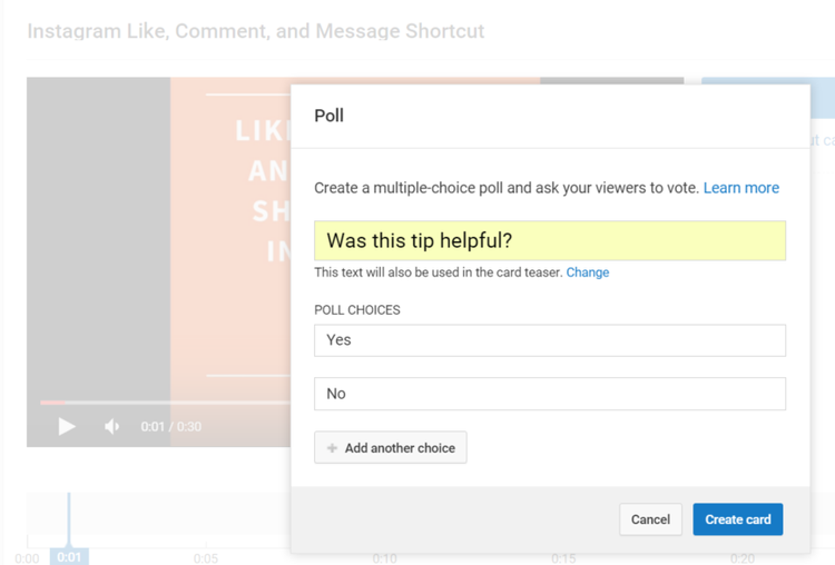 How to Add YouTube Poll Cards to Videos (And Everything Else You Need ...