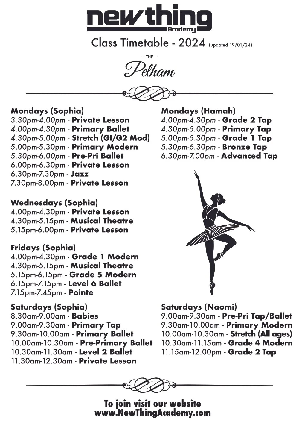 Student Info — New Thing Academy