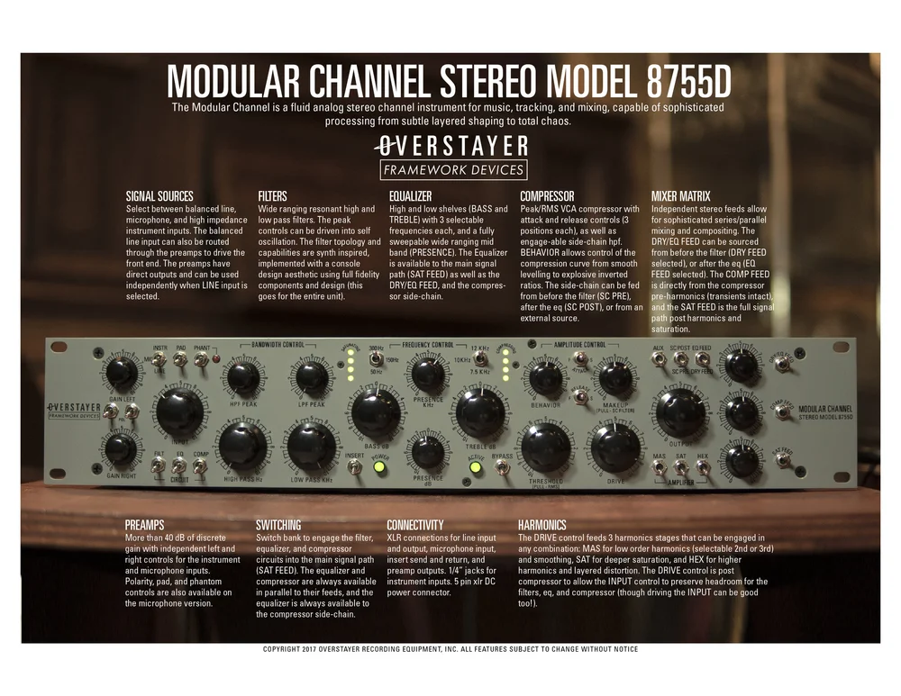 Modular Channel Stereo — OVERSTAYER Recording Equipment, Inc.