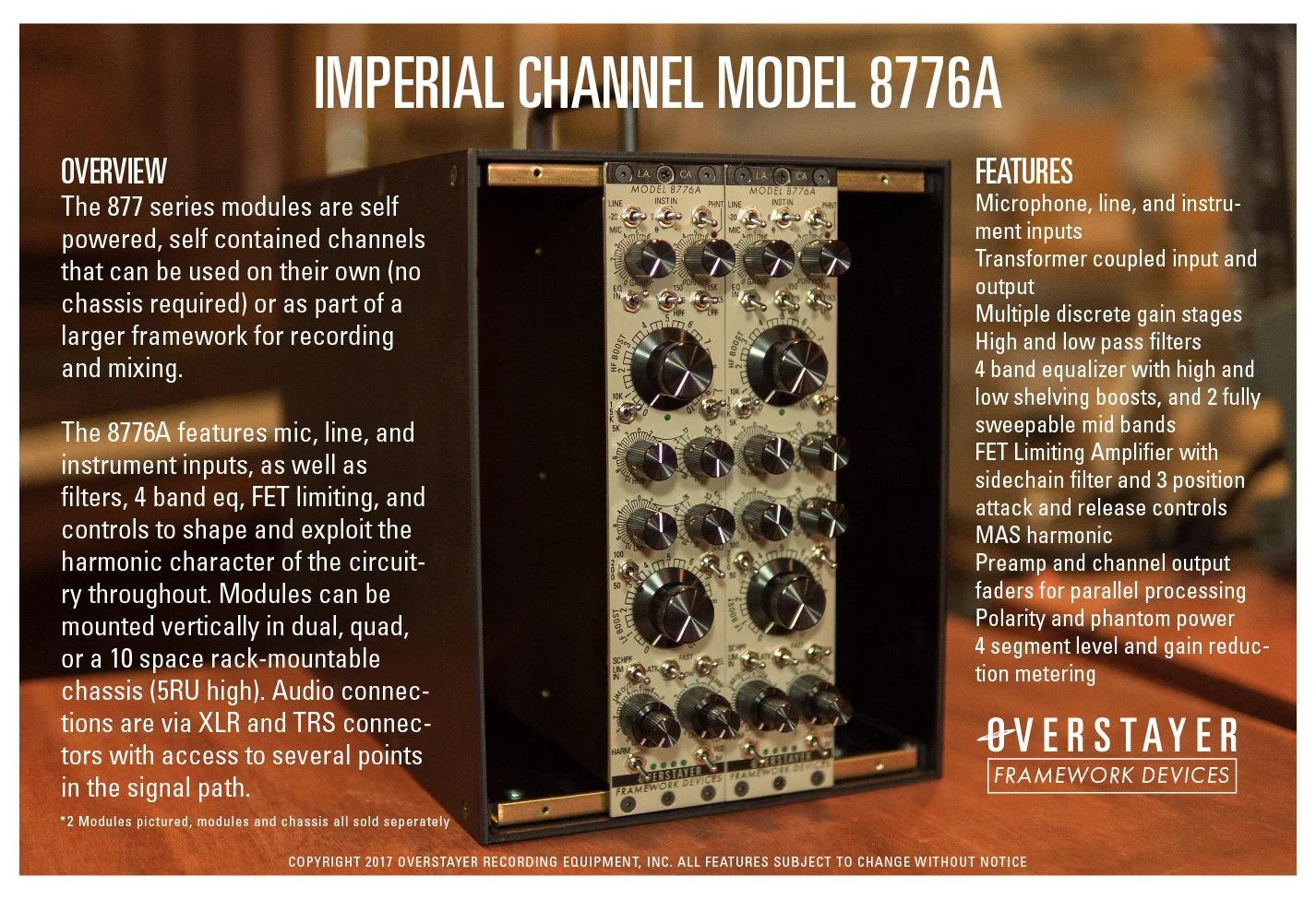 8776A IMPERIAL CHANNEL — OVERSTAYER Recording Equipment, Inc.