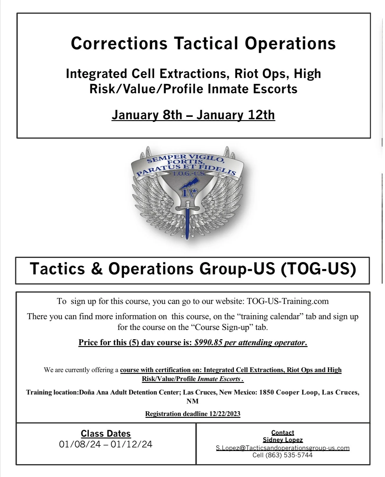 News & Information, Tactics and Operations Group-US