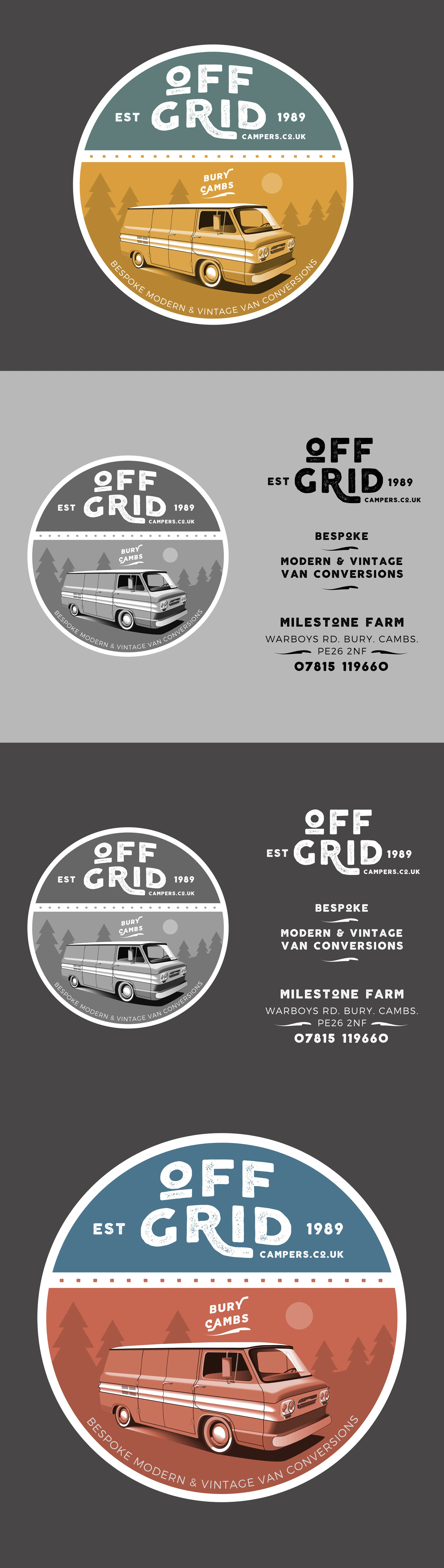 OFF GRID CAMPERS — Dreemstyletransit | Graphic Design & Illustration.