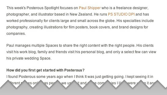 Posterous Spotlight: Paul Shipper - The Official Posterous Space — PAUL ...