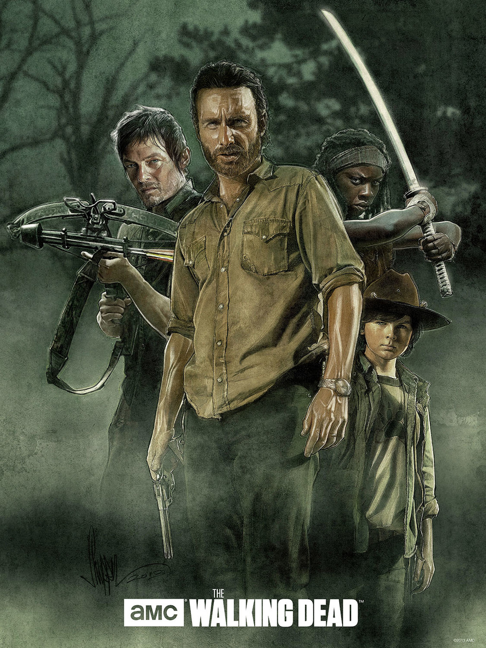 Official AMC 'The Walking Dead' Art Print — PAUL SHIPPER STUDIO
