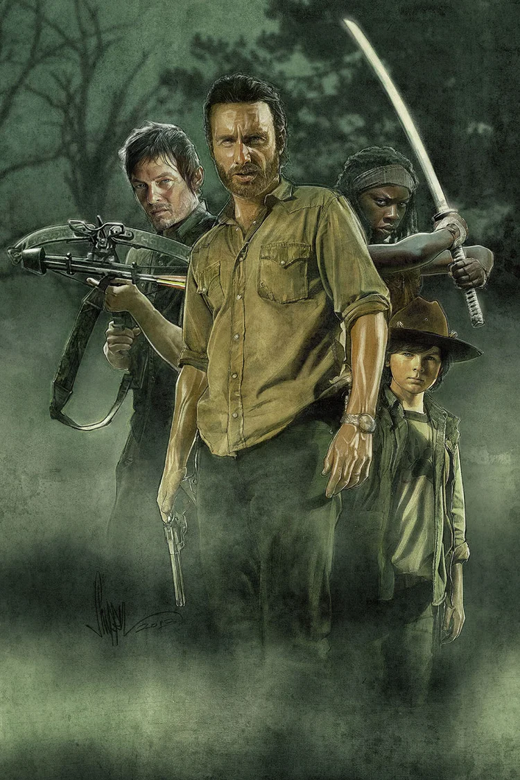 Official AMC 'The Walking Dead' Art Print — PAUL SHIPPER STUDIO