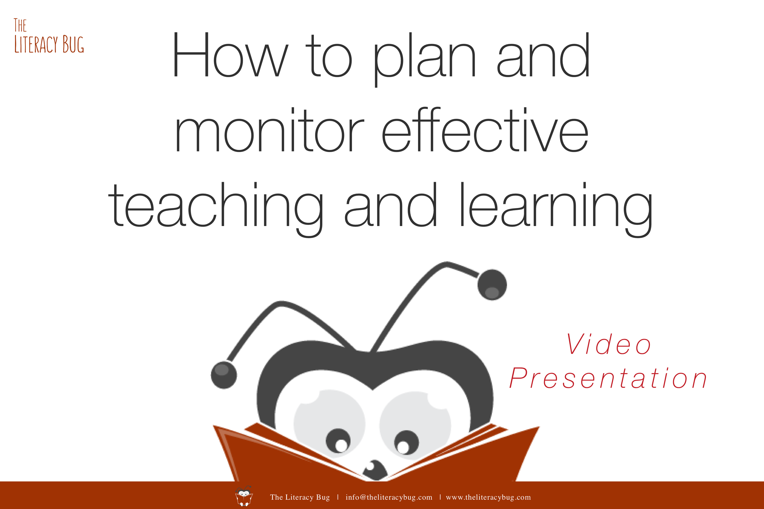 How to plan and monitor effective teaching and learning - a video ...