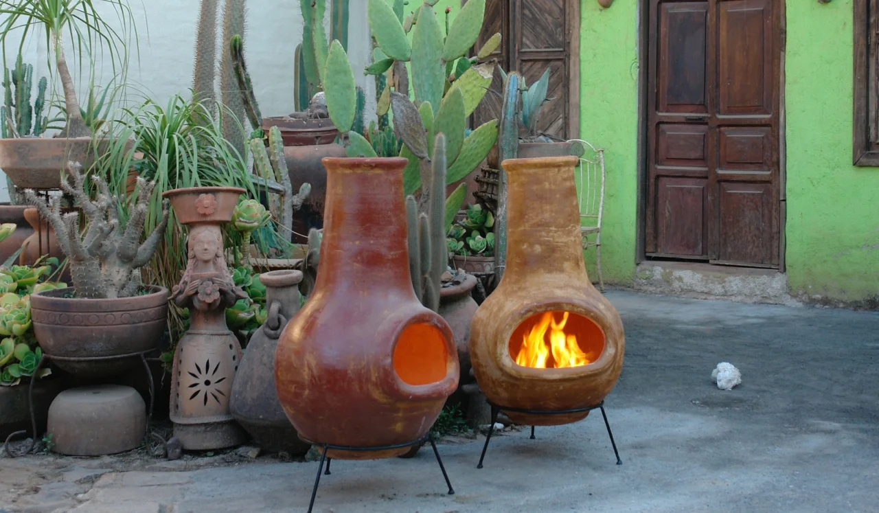 Mexican Clay Chiminea