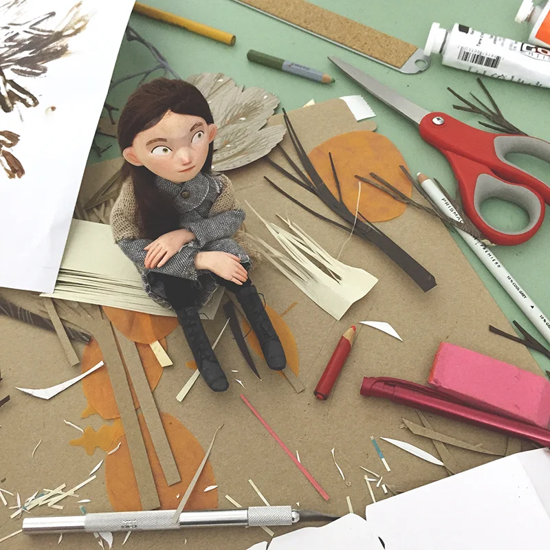 Emogene Blue — Rebecca Green Illustration