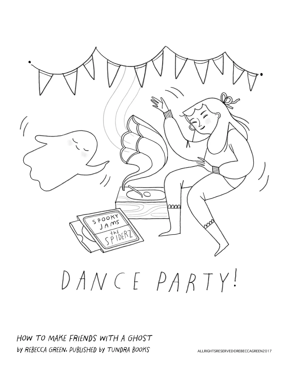 Ghost News! — Rebecca Green Illustration