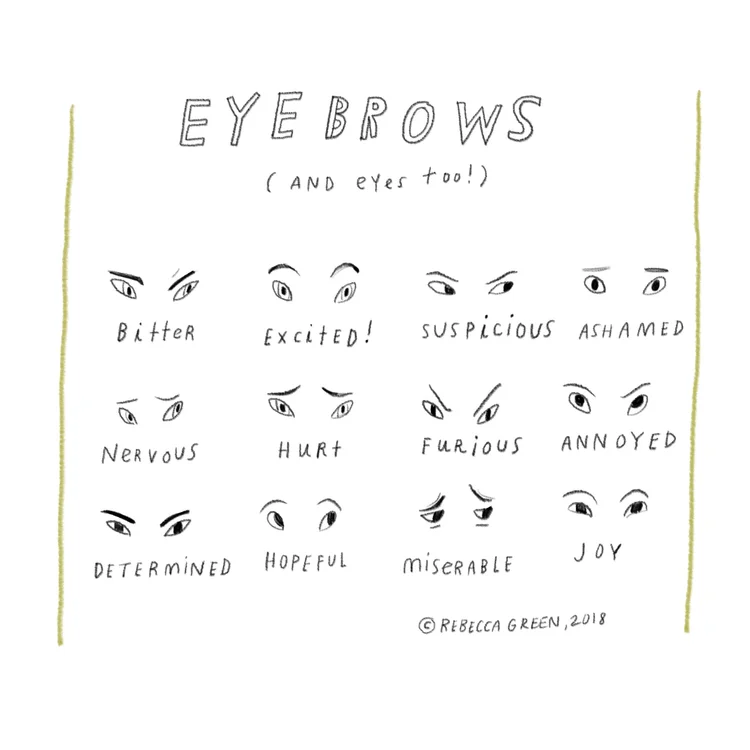 Smithereens, Post No. 8: Expressions! — Rebecca Green Illustration