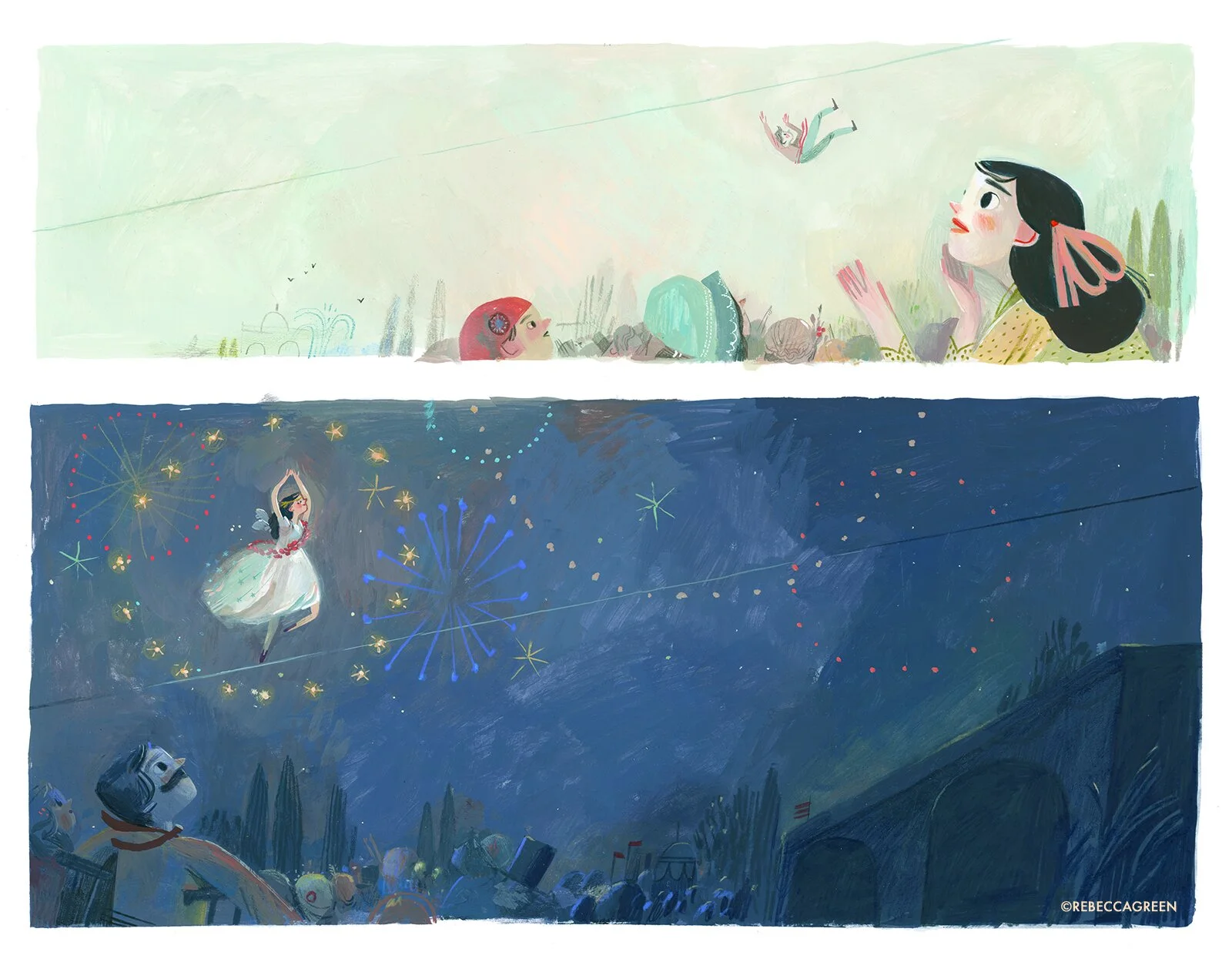COLOR PALETTE Q&A ||| THE DESSERT CLUB!! — Rebecca Green Illustration