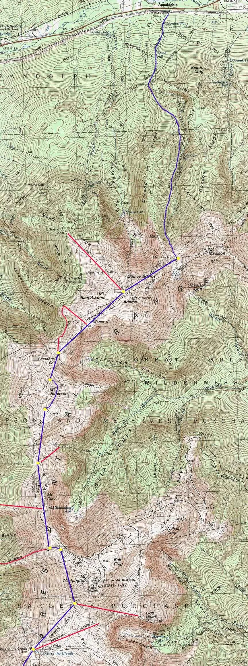 FKT Report: New Hampshire's Presidential Traverse 2013 by Ben Nephew ...