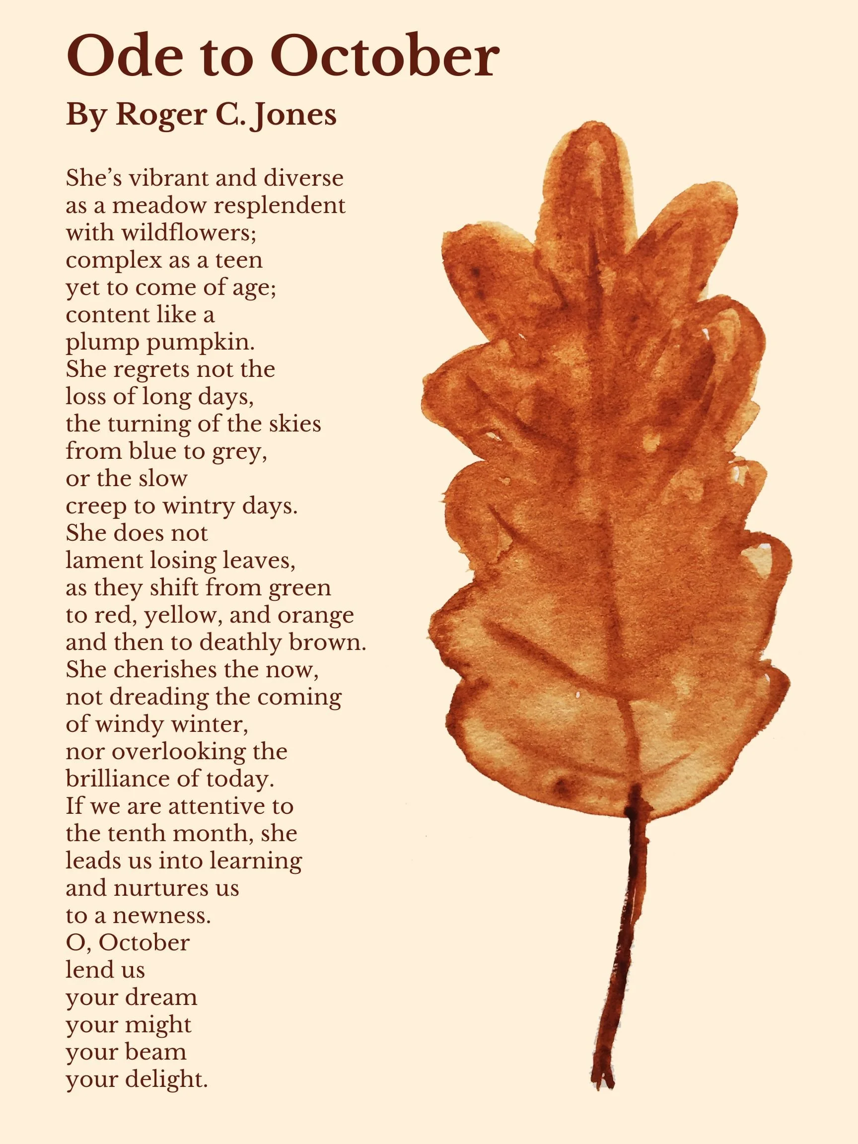 Ode to October – Change, Reflection, Welcoming Wonder — Dianne Morris ...