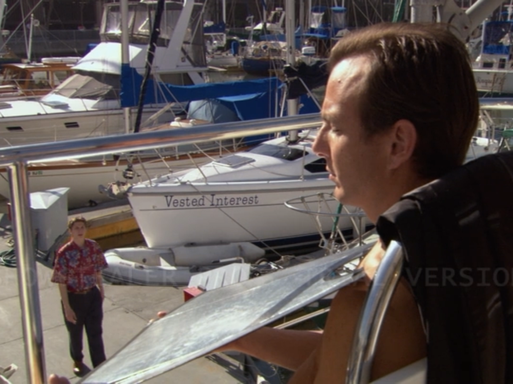 I think Vested Interest is a good name for a rich person's boat. I ...