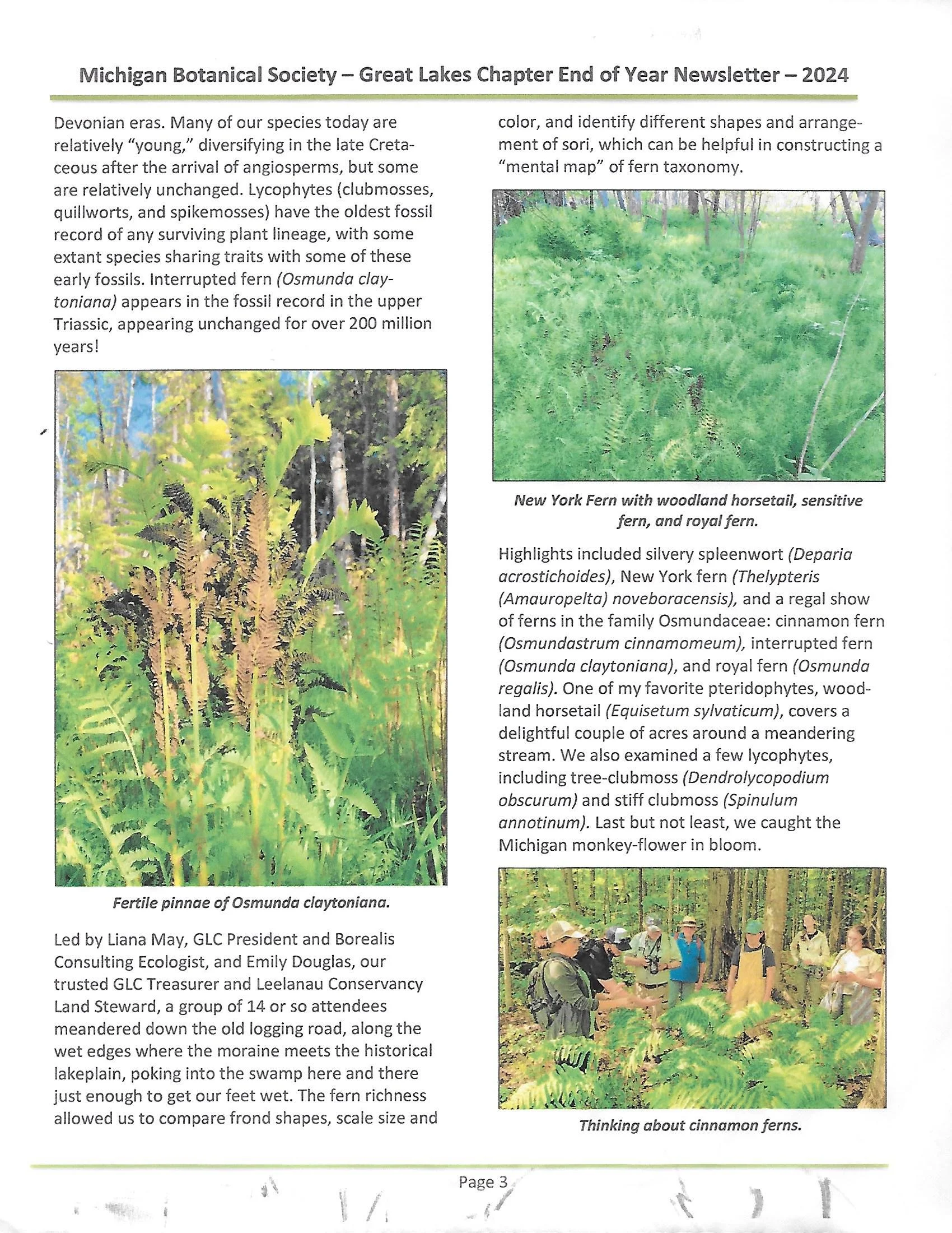 Great Lakes Chapter — Michigan Botanical Society