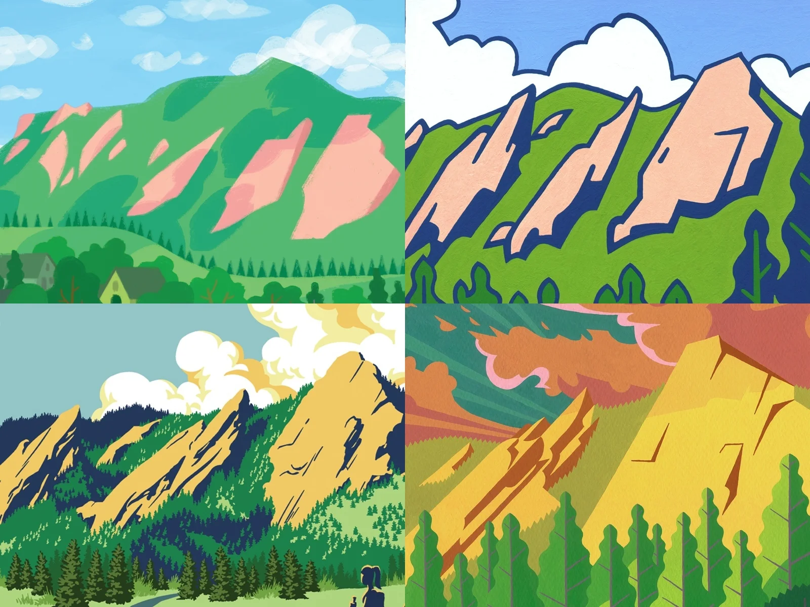 40 Flatirons of Boulder, Colorado — Steve Lowtwait Art - Artwork by ...