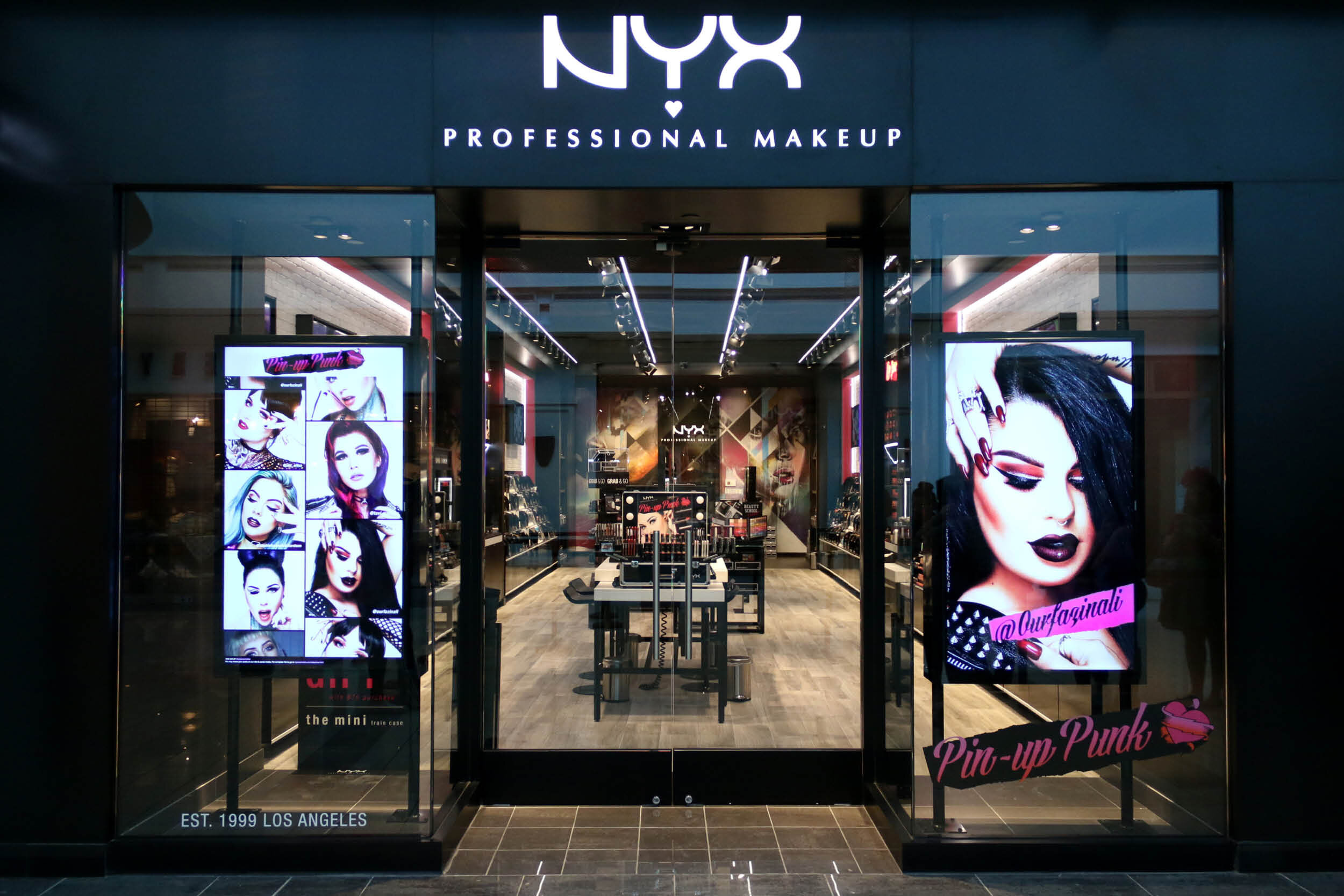 Nyx Cosmetics Displays
