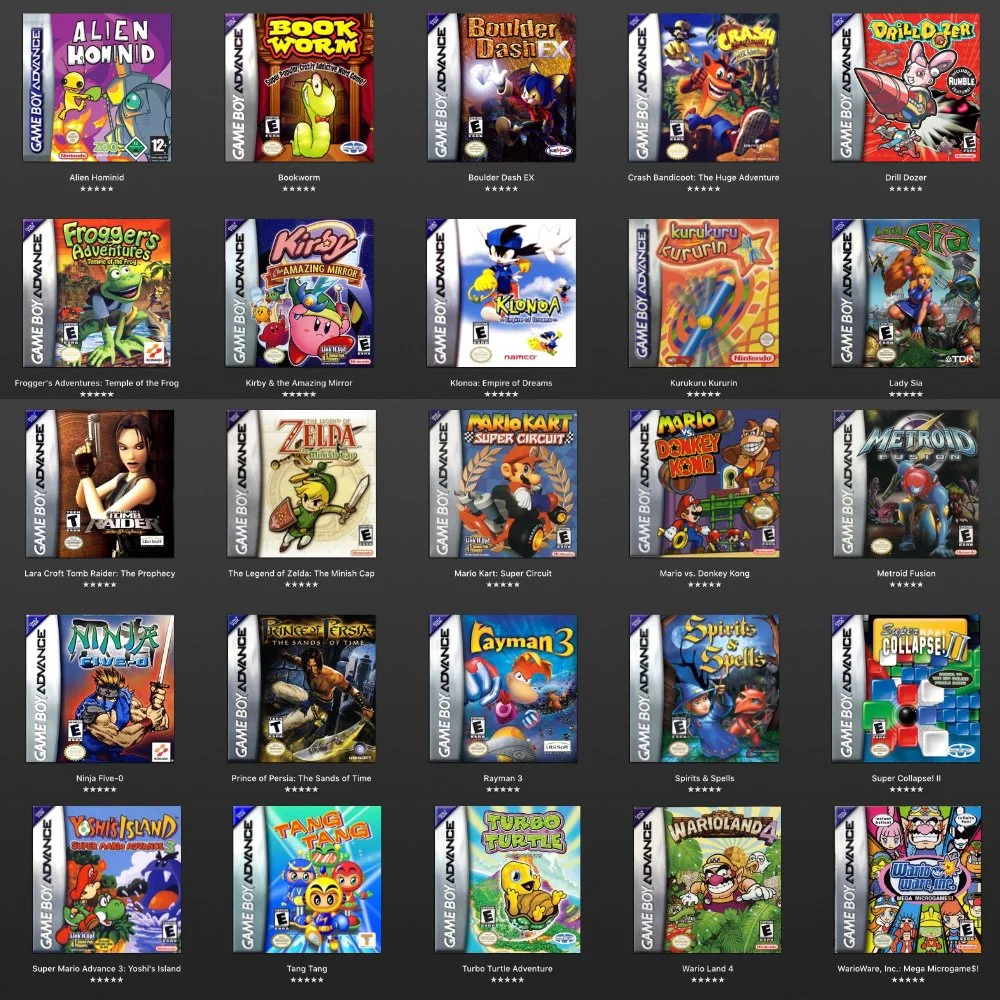 My Top 25 Gameboy Advance Games That Are Still Fun Playing All These