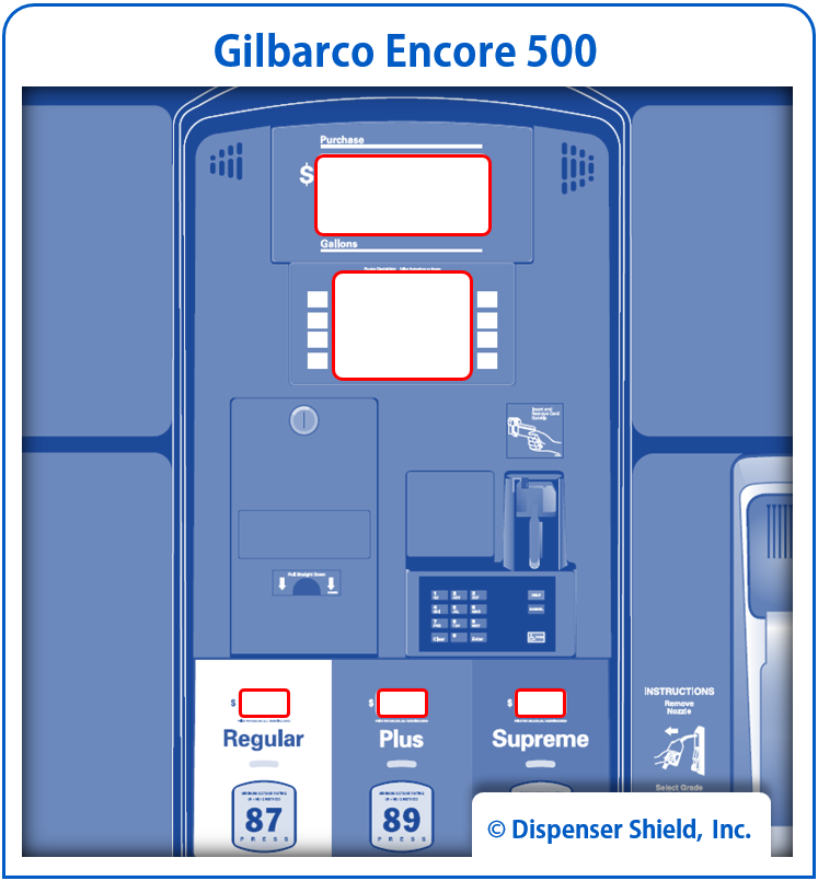Gilbarco Advantage B78 — DISPENSER SHIELD® Graffiti & UV Protection