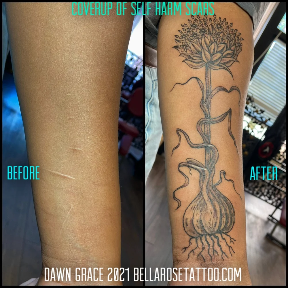 self-harm scar coverups — bella rose tattoo