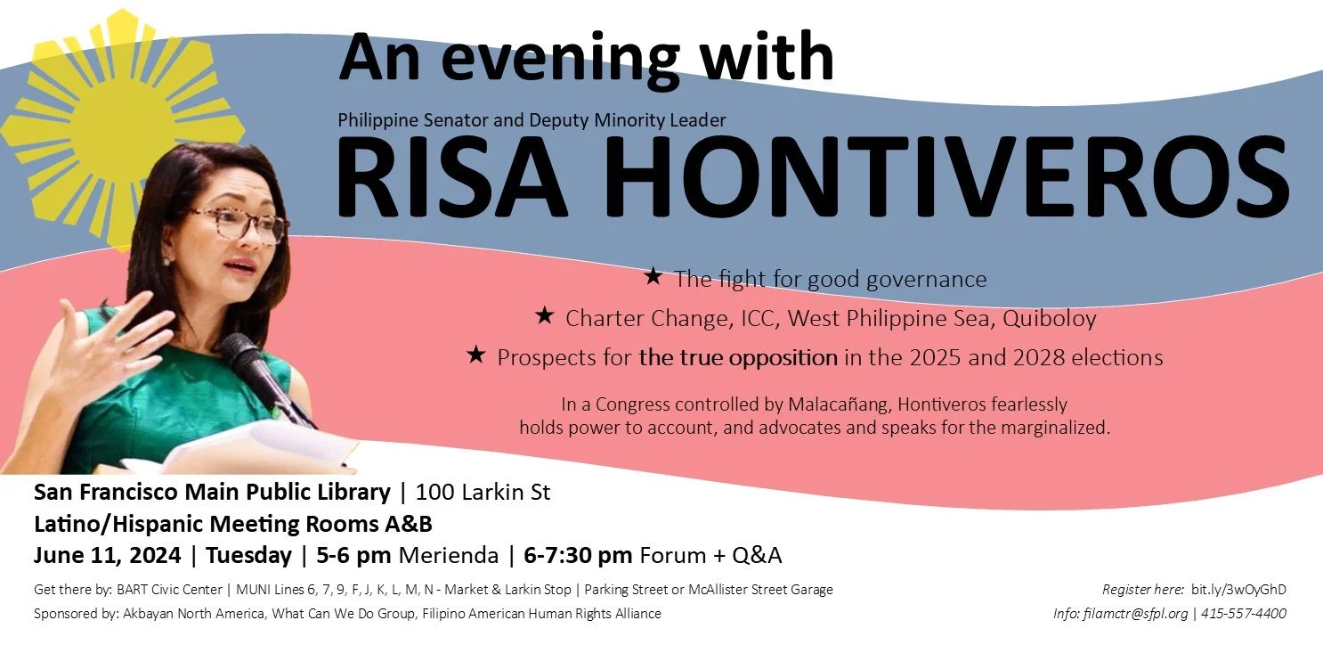 An Evening with Senator Risa Hontiveros — Positively Filipino | Online Magazine for Filipinos in ...
