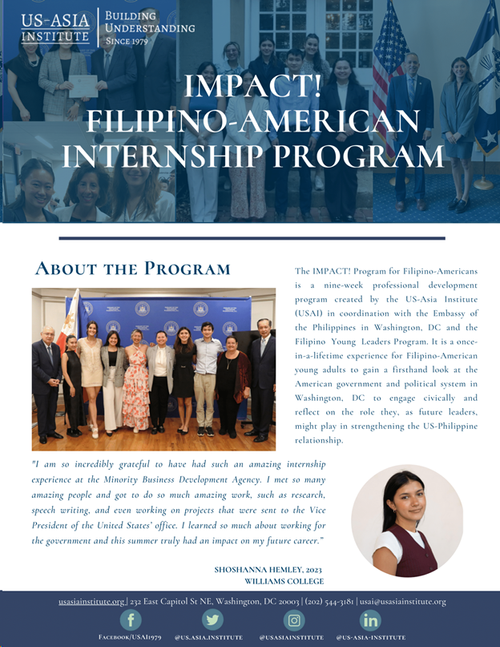IMPACT! Filipino-American Internship Program for Summer 2024 ...