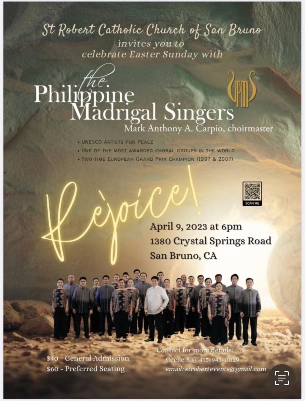 "REJOICE!" A Philippine Madrigal Singers Concert — Positively Filipino ...