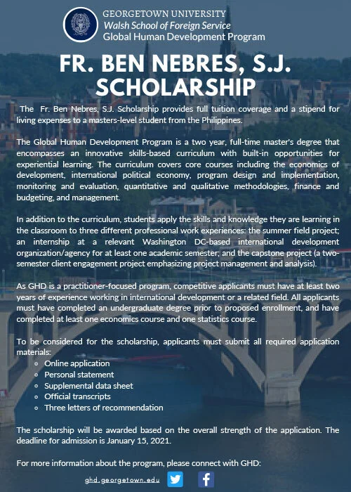 Fr. Ben Nebres, S.J. Scholarship — Positively Filipino | Online ...