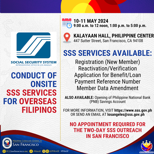 SSS Onsite Services May 10-11 at Kalayaan Hall — Positively Filipino ...