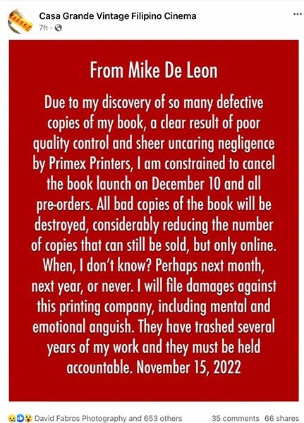 Film Giant Mike De Leon at the MoMA — Positively Filipino | Online ...
