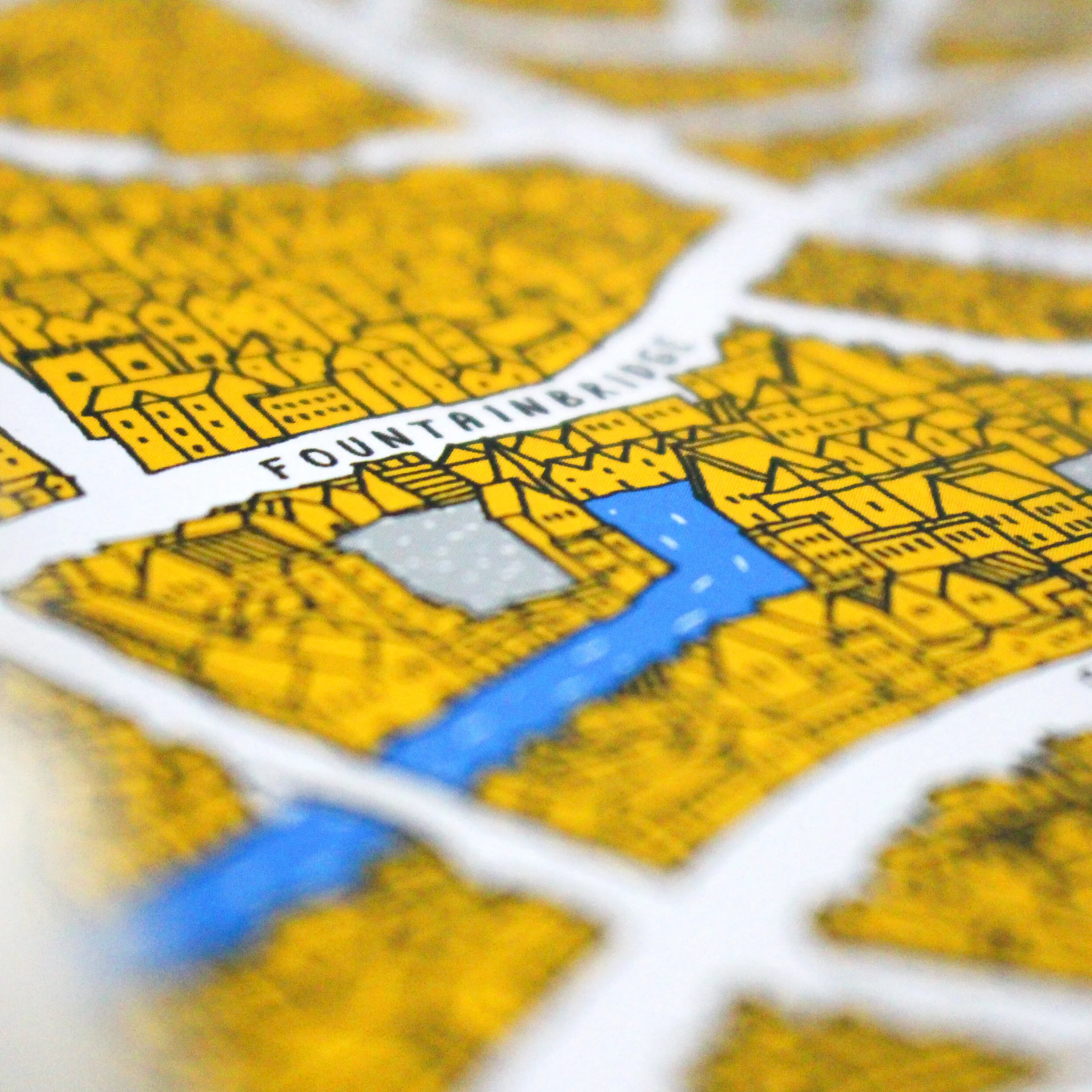 EAF Map Poster - David Galletly: Art, Illustration & Design