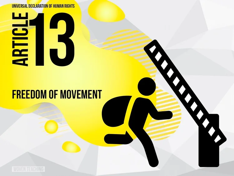Universal Declaration of Human Rights: Article 13 — Woven Teaching