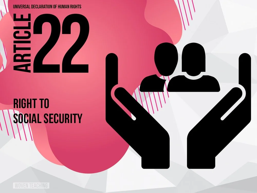 Universal Declaration of Human Rights: Article 22 — Woven Teaching