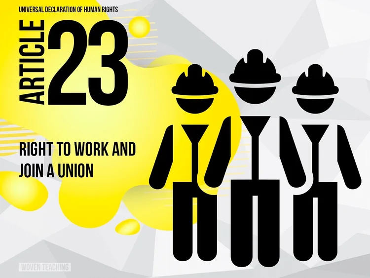 Universal Declaration of Human Rights: Article 23 — Woven Teaching