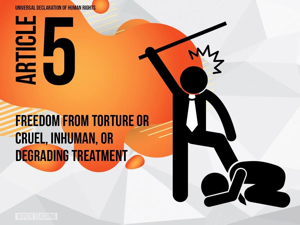 Universal Declaration of Human Rights: Article 5 — Woven Teaching