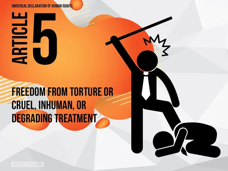 Universal Declaration of Human Rights: Article 5 — Woven Teaching